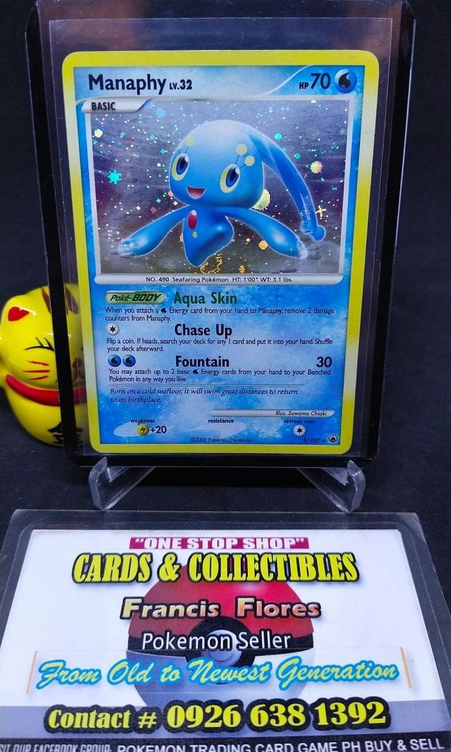Pokemon Card - MANAPHY #8 - HOLO (DIAMOND & PEARL: MAJESTIC DAWN) YEAR ...