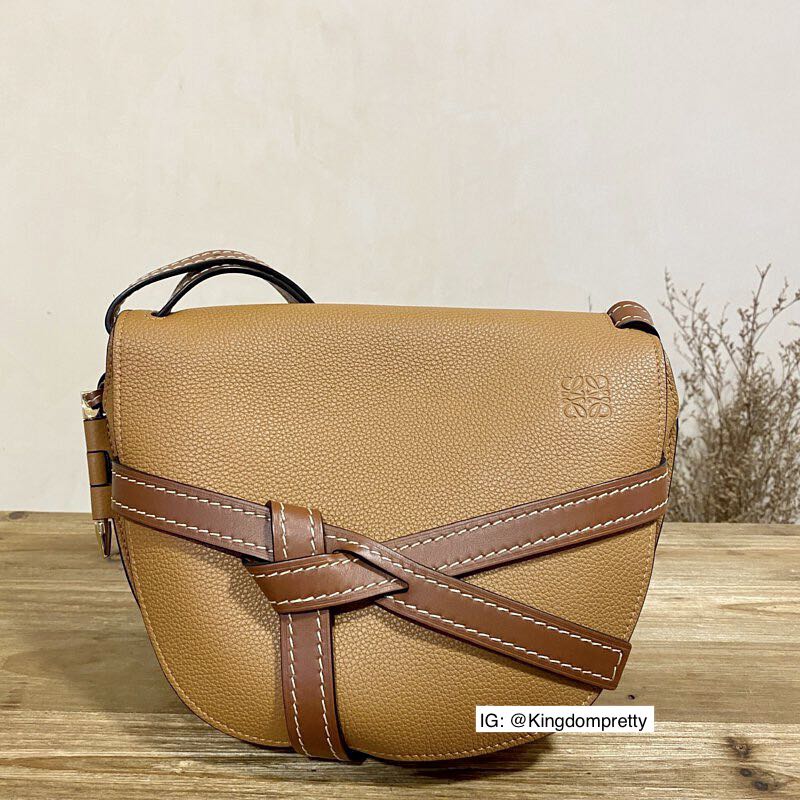 Pre-order Loewe Gate Small Size Tan Ribbon Crossbody, Luxury, Bags ...