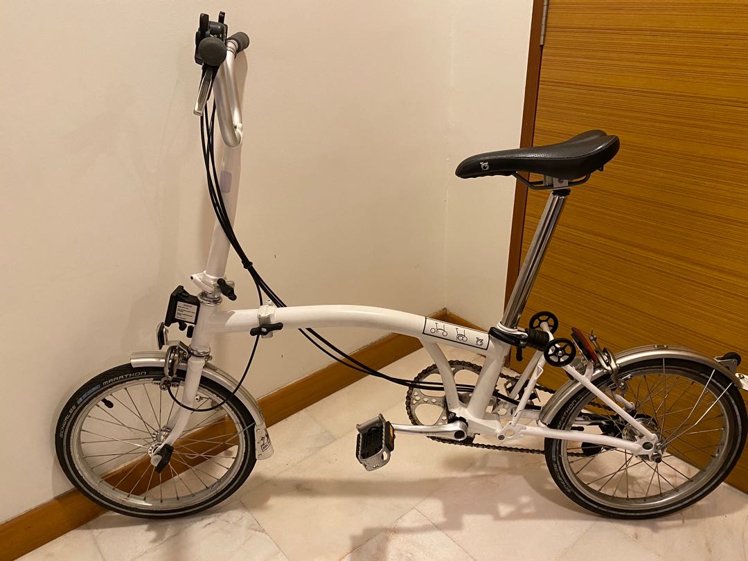 Rare Full White Brompton M6L! (Not A-line), Sports Equipment, Bicycles ...