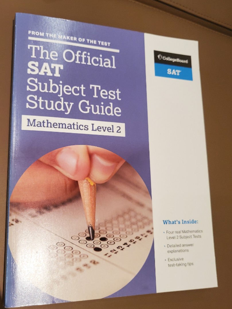 SAT Math subject test study guide, Hobbies & Toys, Books & Magazines ...