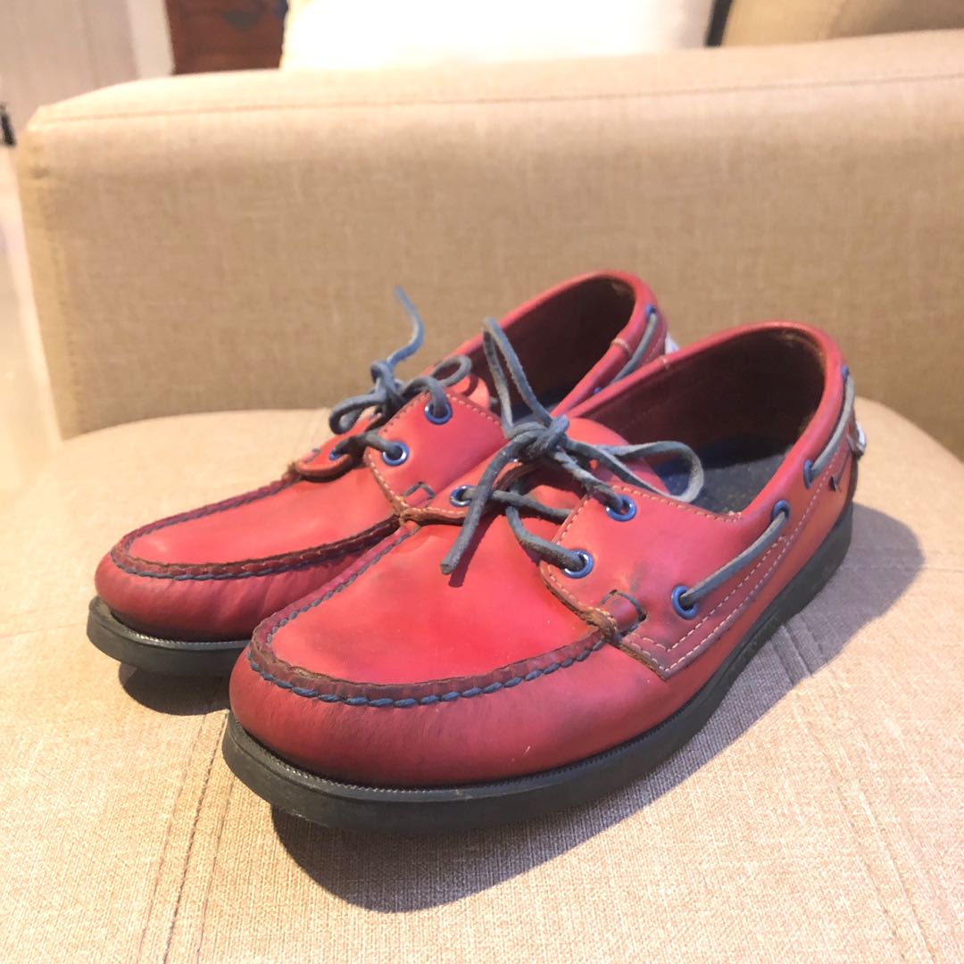 Sebago Red Shoes, Men's Fashion, Footwear, Casual Shoes on Carousell