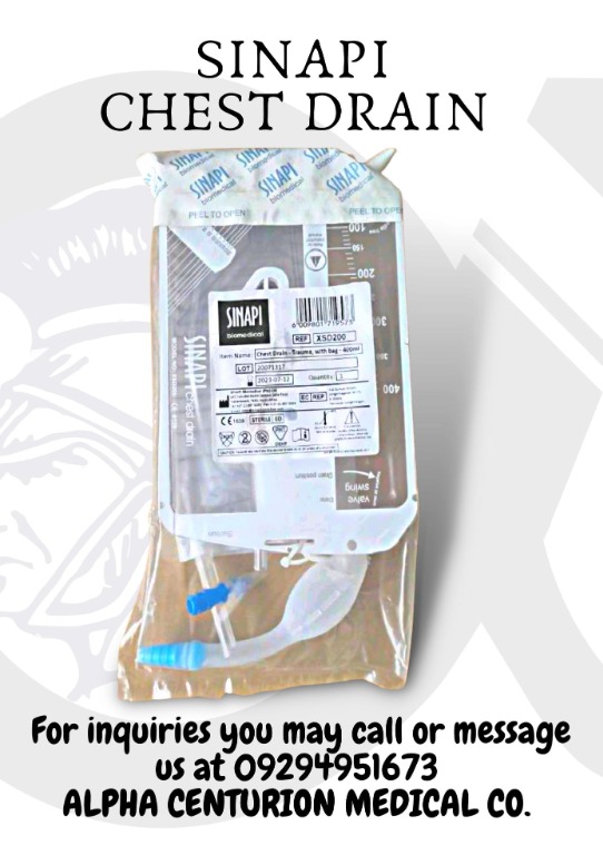 Sinapi Chest Drain, Health & Nutrition, Medical Supplies & Tools on ...