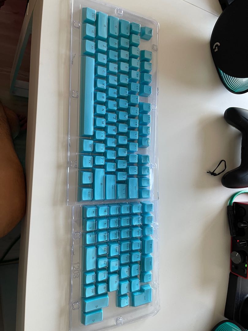 Sky Blue PBT Keycaps, Computers & Tech, Parts & Accessories, Computer ...