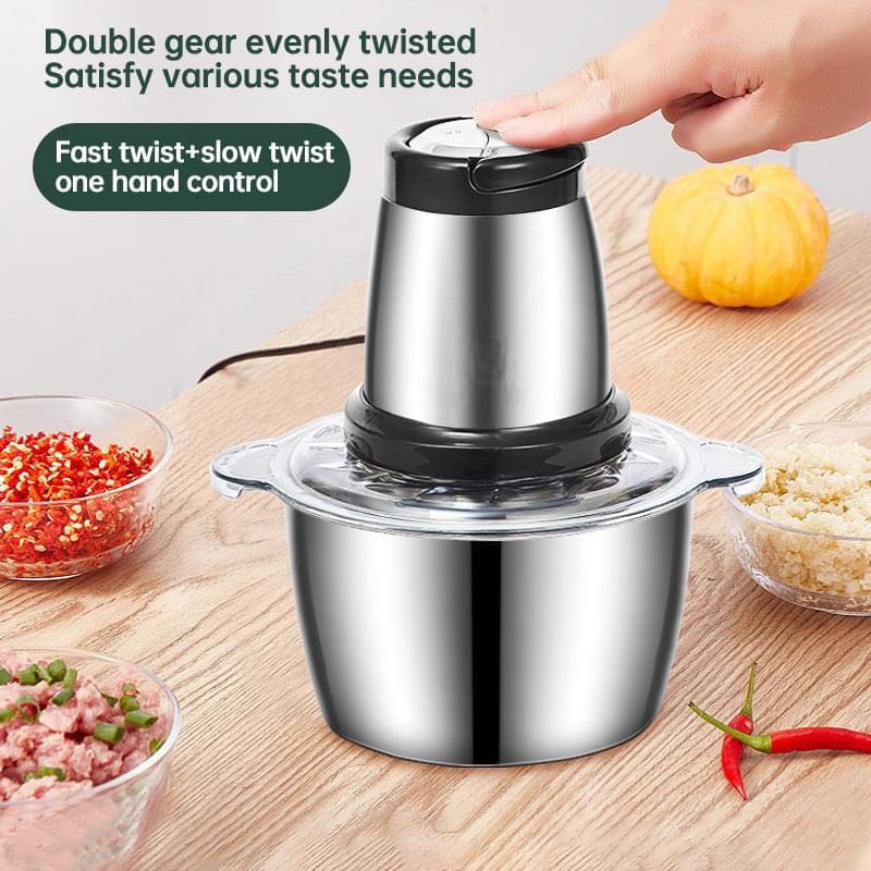 Stainless Steel 2L Capacity Electric Chopper ,Meat Grinder, TV & Home Appliances, Kitchen ...