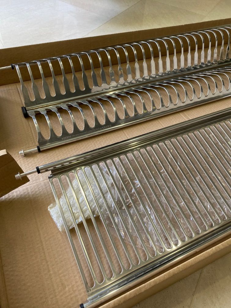 Stainless steel dish rack Excel, Furniture & Home Living, Bathroom ...