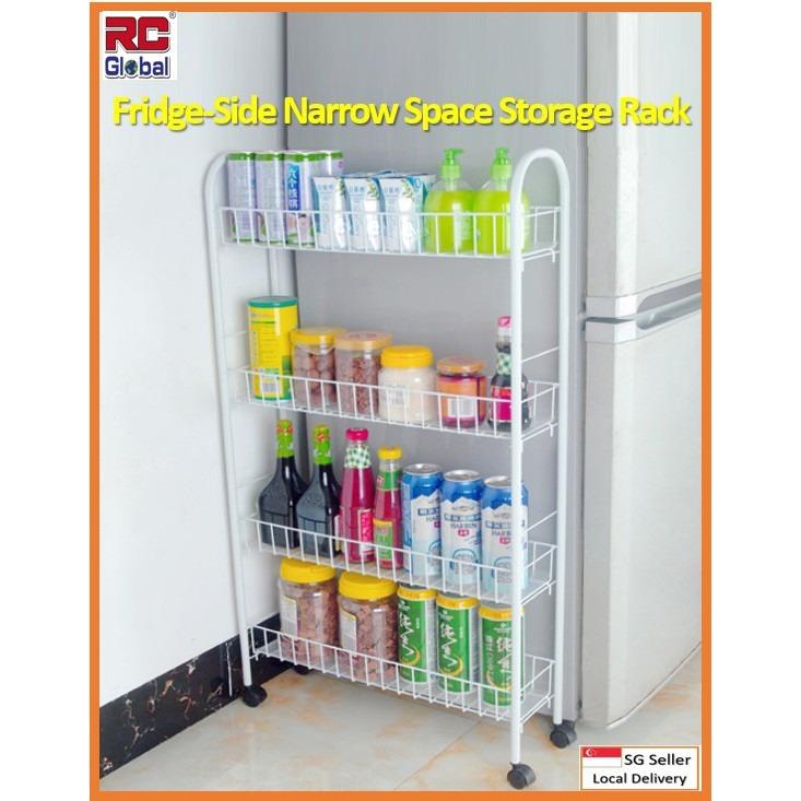 Storage Rack / small Space rack / storage shelf / Fridge Side Space ...