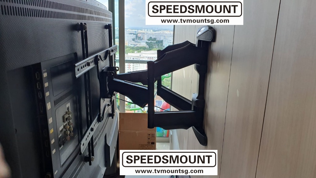 VESA600 400 40-70 INCH TV bracket double arm full motion mounting ...