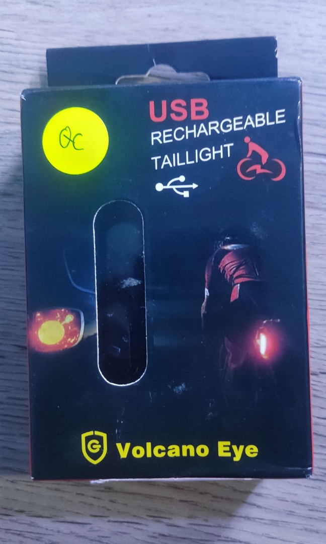 Volcano Eye Rechargeable Bicycle Tailight, Sports Equipment, Bicycles ...