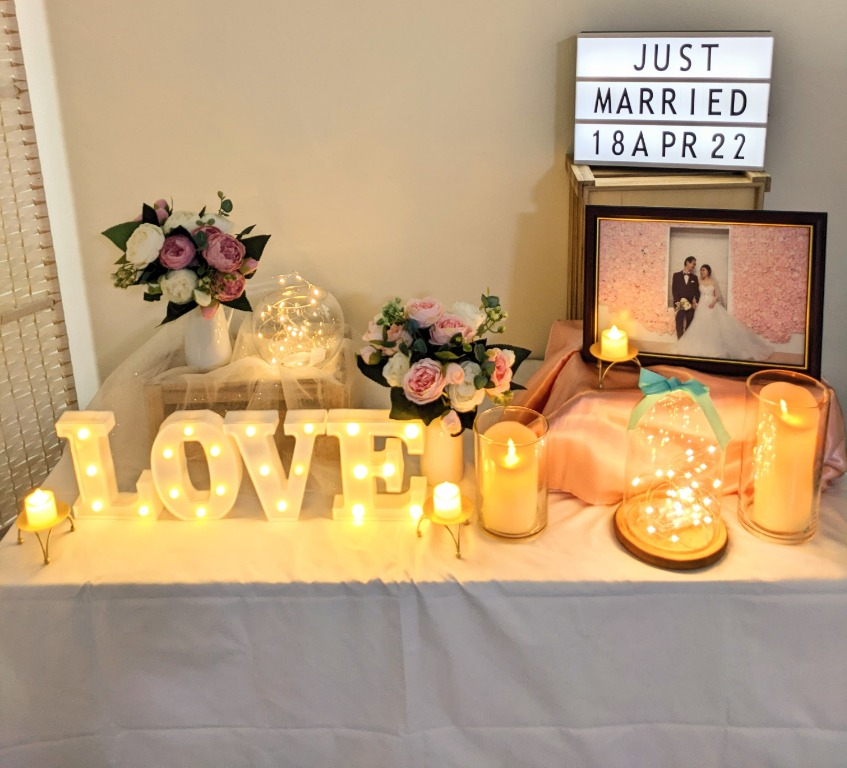 Rental of Wedding Photo Table/ Photo display/ Reception table ...