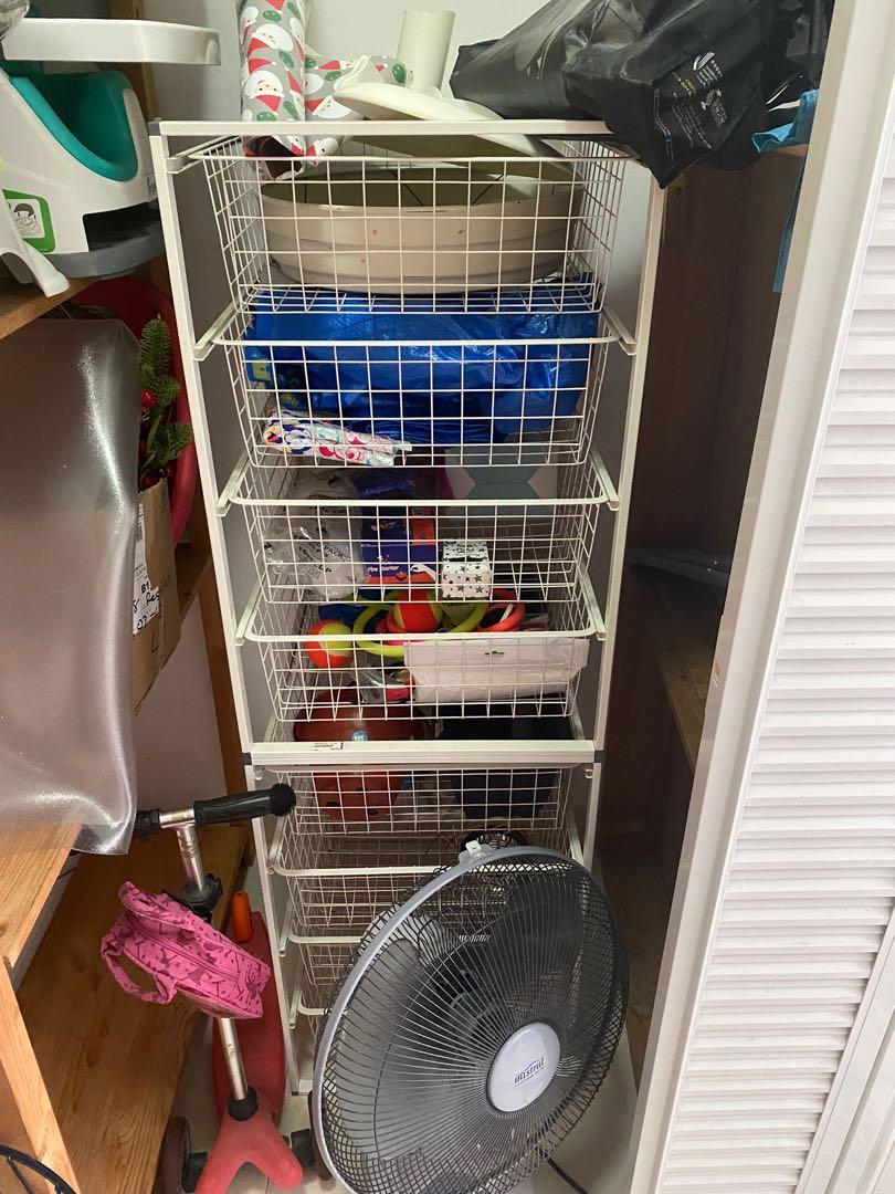 Wire shelving / drawer unit, Furniture & Home Living, Furniture ...