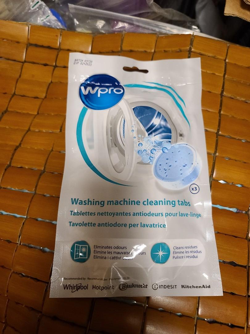Wpro Washing machine cleaning tabs, 傢俬＆家居, 家居清潔及護理用品, 清潔劑 - Carousell