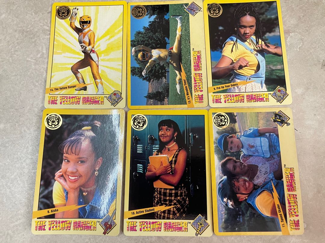Yellow Ranger 1995 Cardzillion Saban BANDAI Mighty Morphin Power Ranger ...