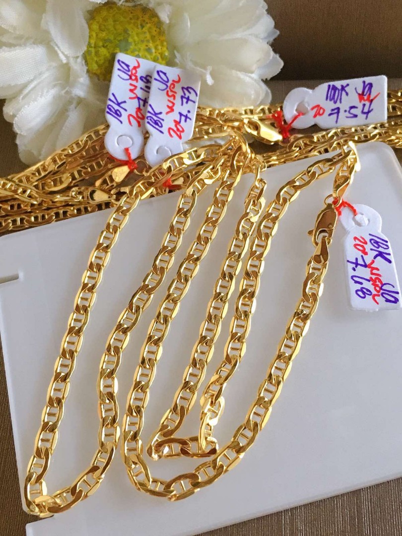 YG Chain 18k Japan /Saudi Gold, Women's Fashion, Jewelry & Organizers ...