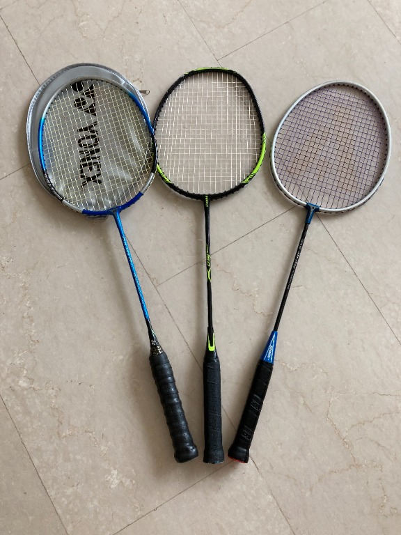 YONEX, ASHAWAY, DECATHLON badminton rackets, Sports Equipment, Sports ...