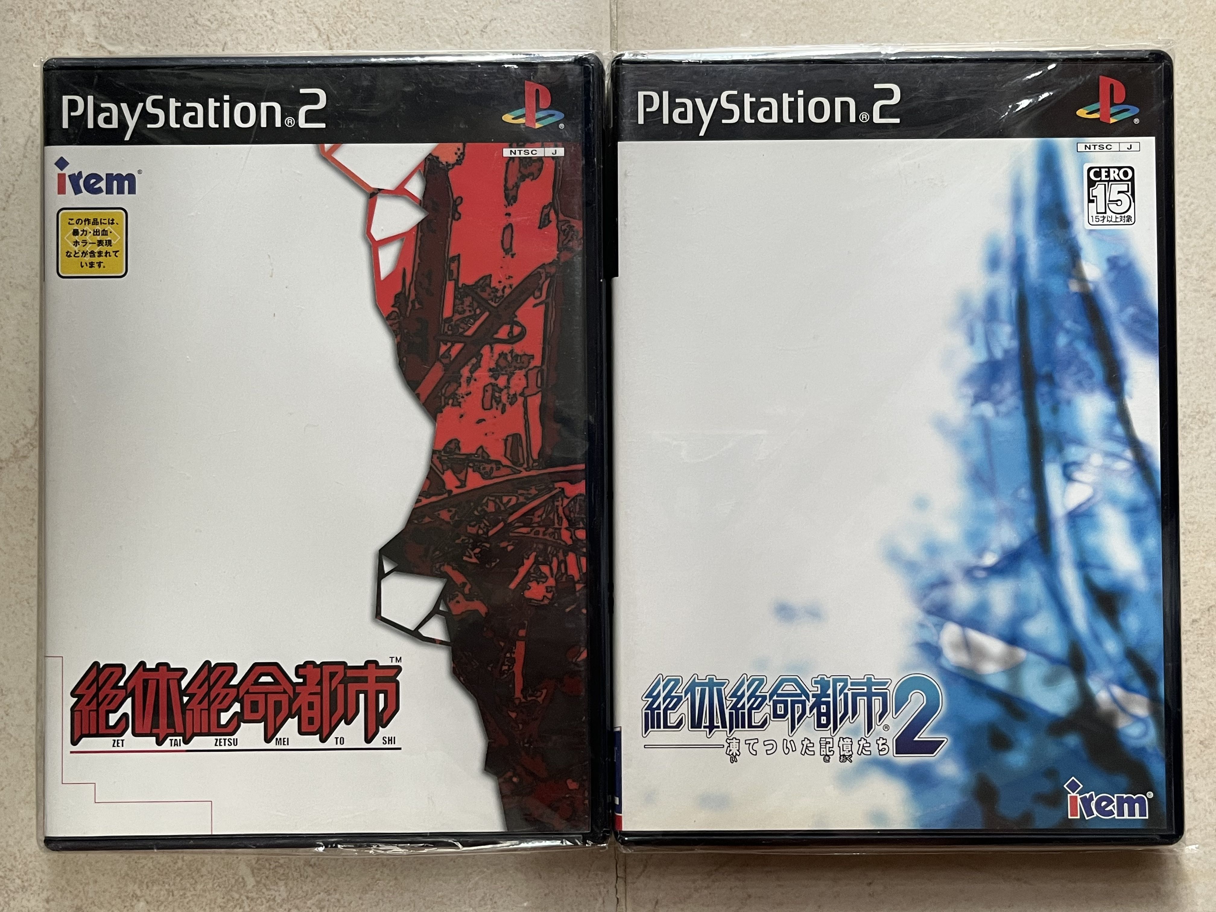 日版 PS2 IREM 絕體絕命都市 絕体絕命都市 天災難絕境求生動作遊戲 一套兩集 （可散買, 電子遊戲, 電子遊戲 ...