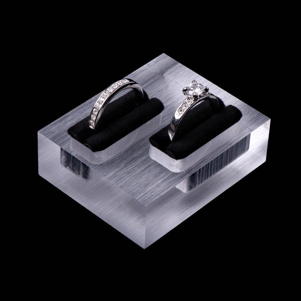 Acrylic Double Ring Stand, Women's Fashion, Watches & Accessories ...