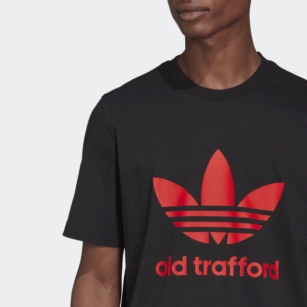 ADIDAS MANCHESTER UNITED OLD TRAFFORD TREFOIL TEE, Men's Fashion, Tops ...