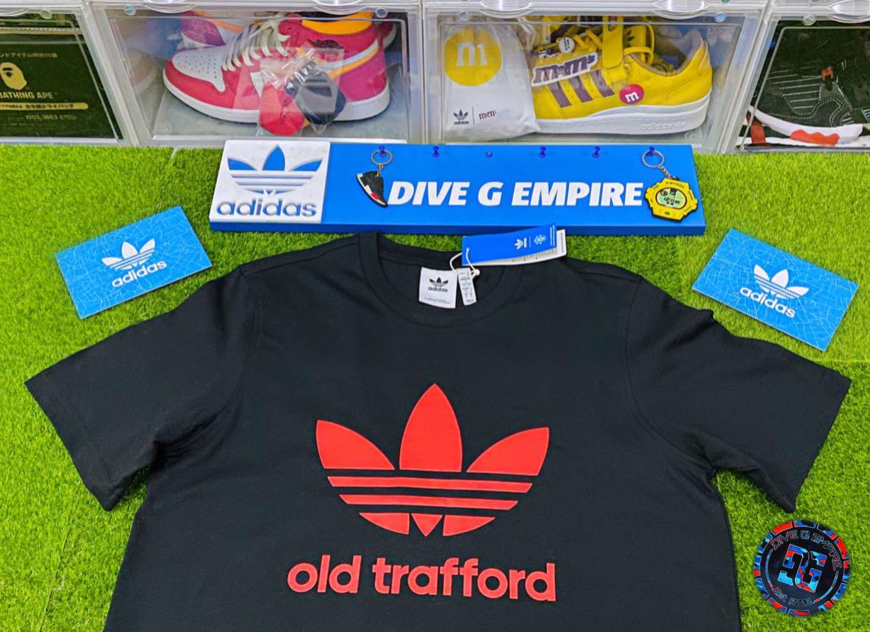 ADIDAS MANCHESTER UNITED OLD TRAFFORD TREFOIL TEE, Men's Fashion, Tops ...