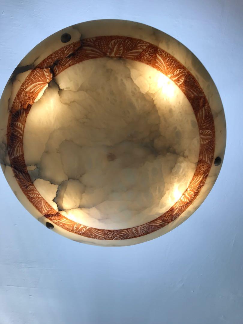 Alabaster ceiling light, Furniture & Home Living, Lighting & Fans ...