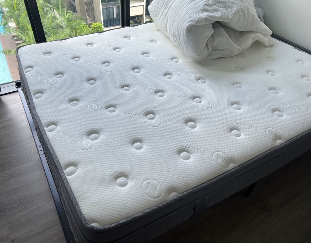 (Almost New) NOA Mattress (Queen Size) & Ikea Bed Frame with Slatted ...