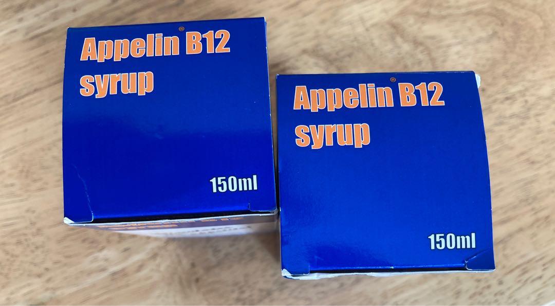 Appelin B12 Syrup - Only left with 1 bottle, Health & Nutrition, Health ...