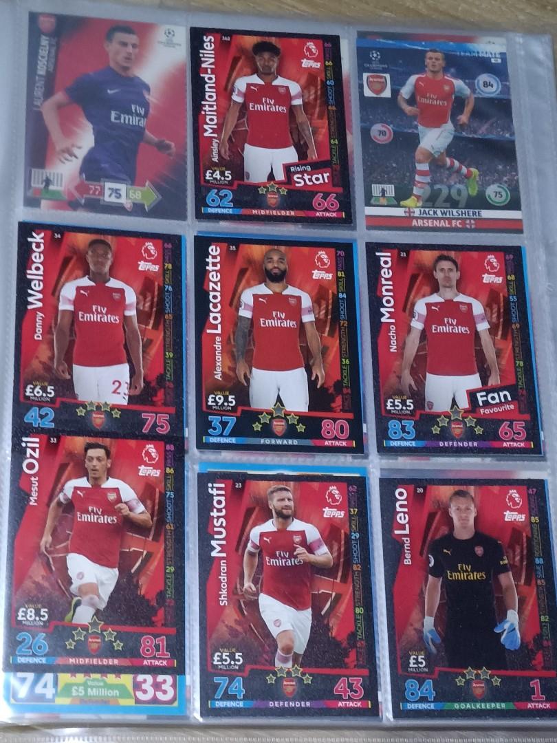 Arsenal FC Soccer Cards Collection 74 Cards Collection Set, Hobbies ...