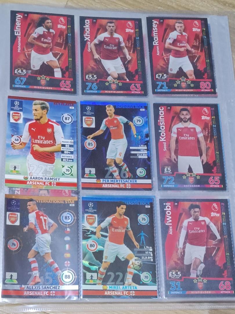 Arsenal FC Soccer Cards Collection 74 Cards Collection Set, Hobbies ...