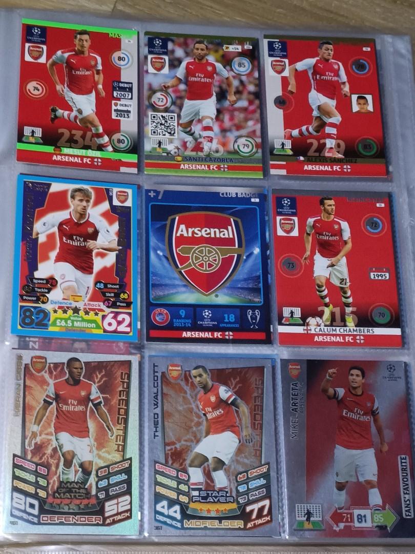 Arsenal FC Soccer Cards Collection 74 Cards Collection Set, Hobbies ...