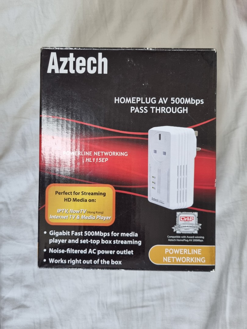 Aztech Homeplug 500 Mbps, Computers & Tech, Parts & Accessories ...
