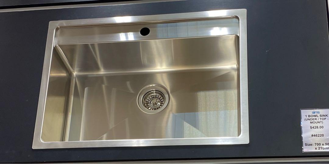 BNIB Sim Siang Choon Stainless Steel Kitchen Sink, Furniture & Home ...