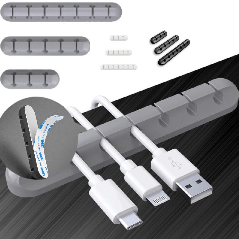 Cable organizer wire fixer USB management desktop clip, Computers ...