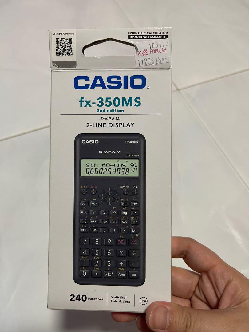 Casio FX-350MS calculator, Mobile Phones & Gadgets, Wearables & Smart ...