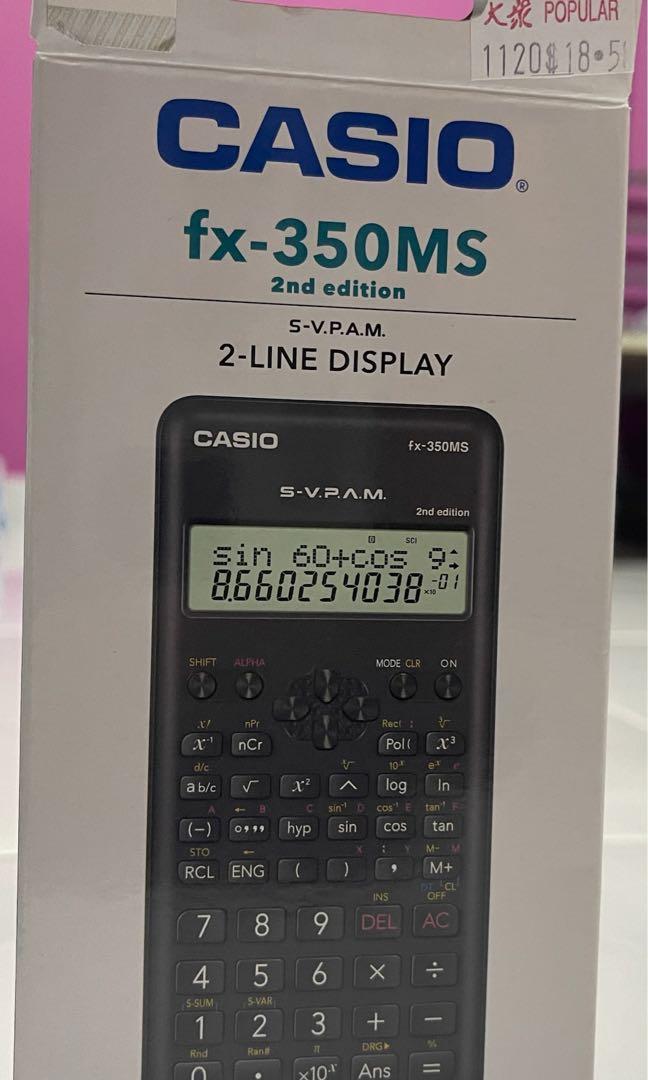 Casio FX-350MS calculator, Mobile Phones & Gadgets, Wearables & Smart ...