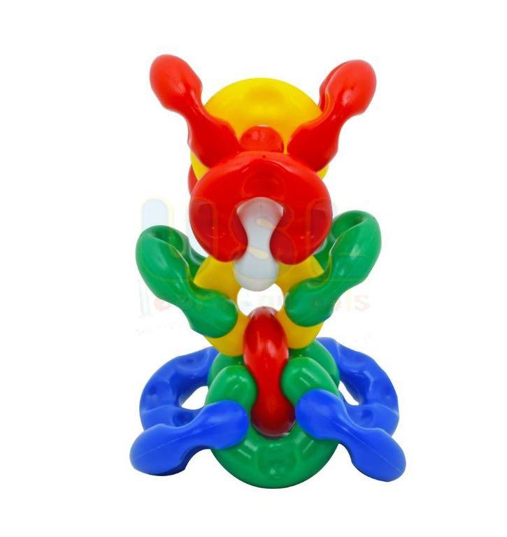 Chain Linkers (91 pcs) Block Play Building Set Toy Manipulatives Fine ...