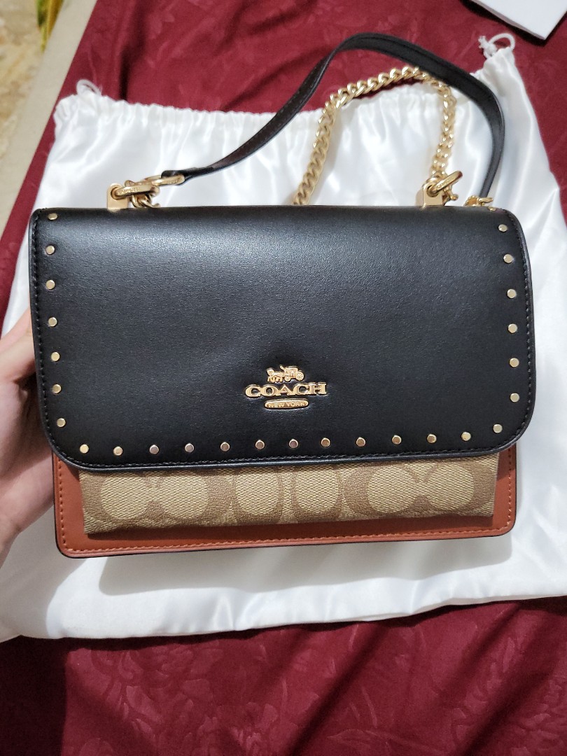 Coach two tone brick, Barang Mewah, Tas & Dompet di Carousell