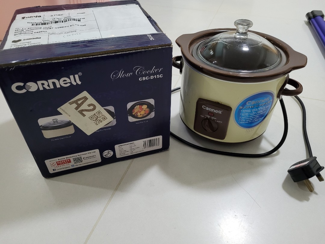 Cornell Slow cooker 1.5L, TV & Home Appliances, Kitchen Appliances ...