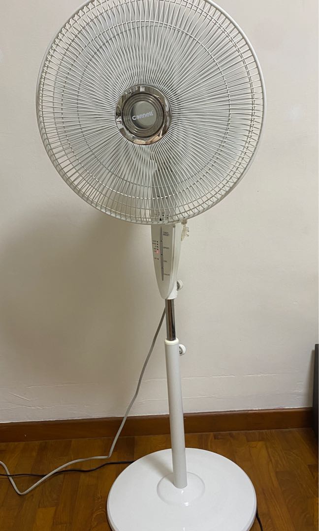 Cornell White Stand Fan, Furniture & Home Living, Lighting & Fans, Fans ...