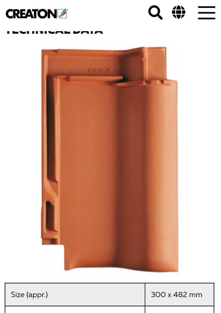 Creaton Futura roof tiles brand new, Furniture & Home Living, Outdoor ...