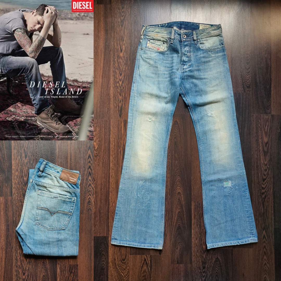 DIESEL INDUSTRY ITALY JEANS | Model Zathan, Men's Fashion, Activewear ...