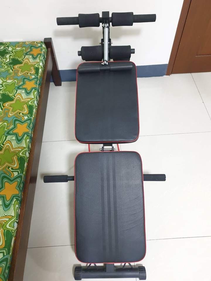 Double Fold Sit up Exercise Bench Multfunction Supine Board, Sports ...