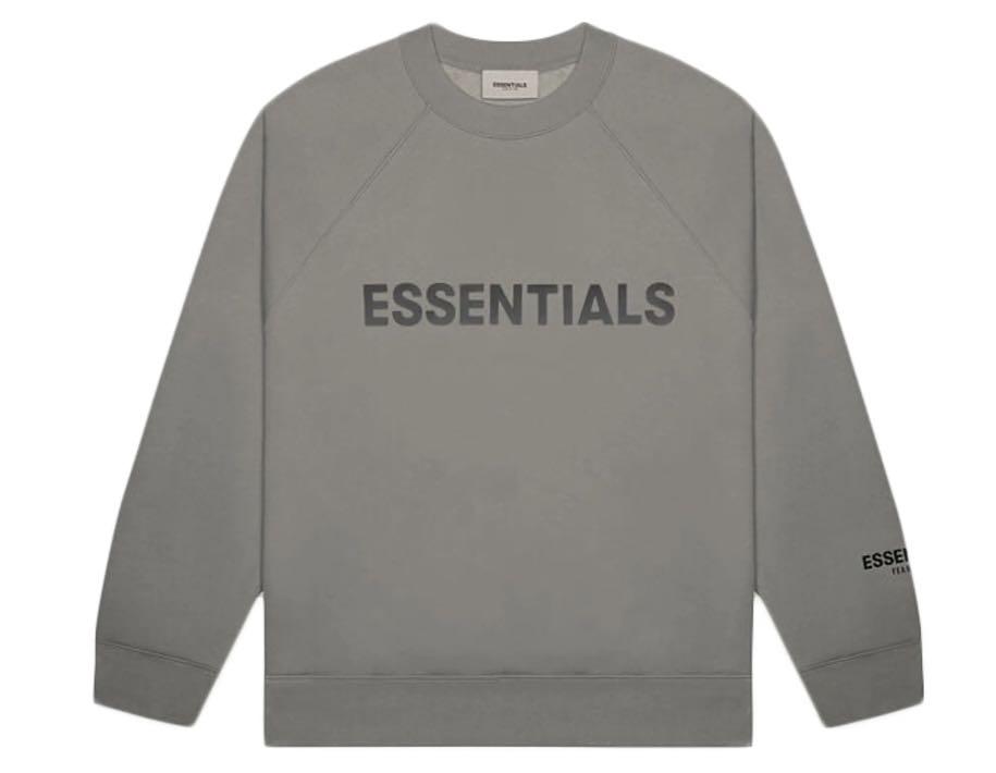 Essentials Front Logo Crewneck, Men's Fashion, Tops & Sets, Hoodies on ...