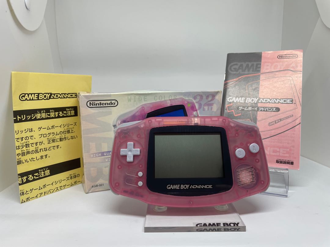 Gameboy Advance Pink Clear fullbox, Video Gaming, Video Game Consoles ...