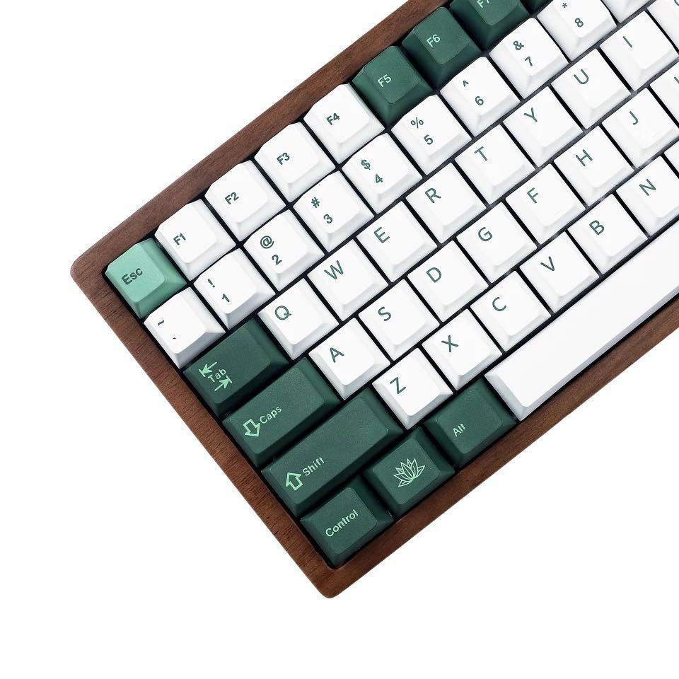 GMK Botanical Keycap X Kbdfans wooden case custom mechanical keyboard ...