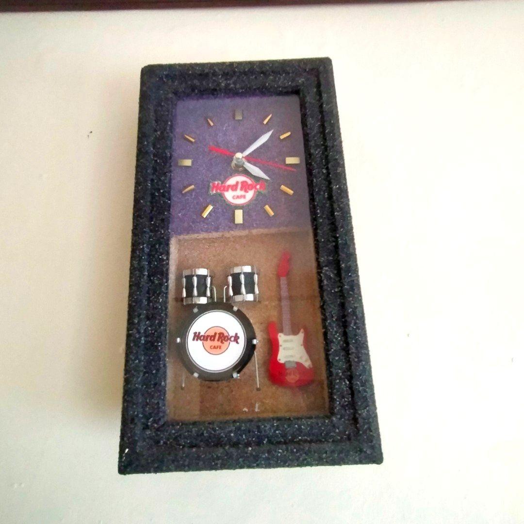Hard Rock Cafe wall clock, Furniture & Home Living, Home Decor, Clocks ...
