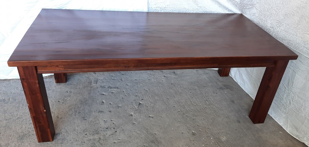 Heavy Wooden Dining Table, Furniture & Home Living, Furniture, Tables ...