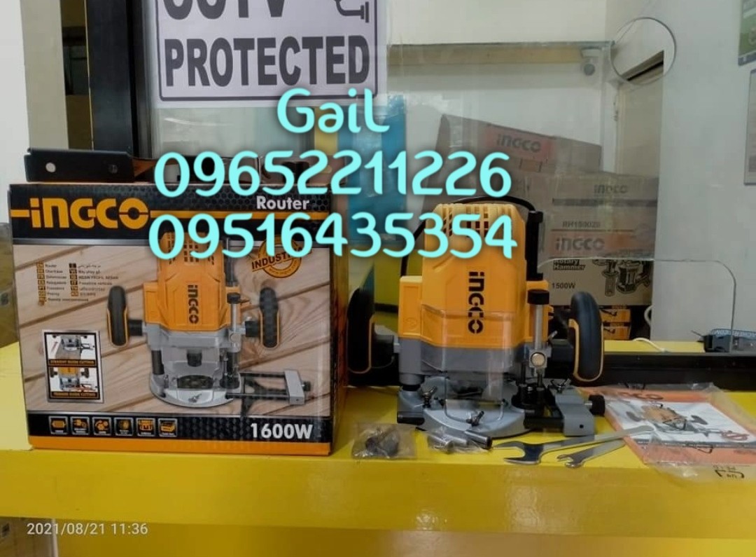 INGCO 1600W Electric Router, Commercial & Industrial, Construction ...