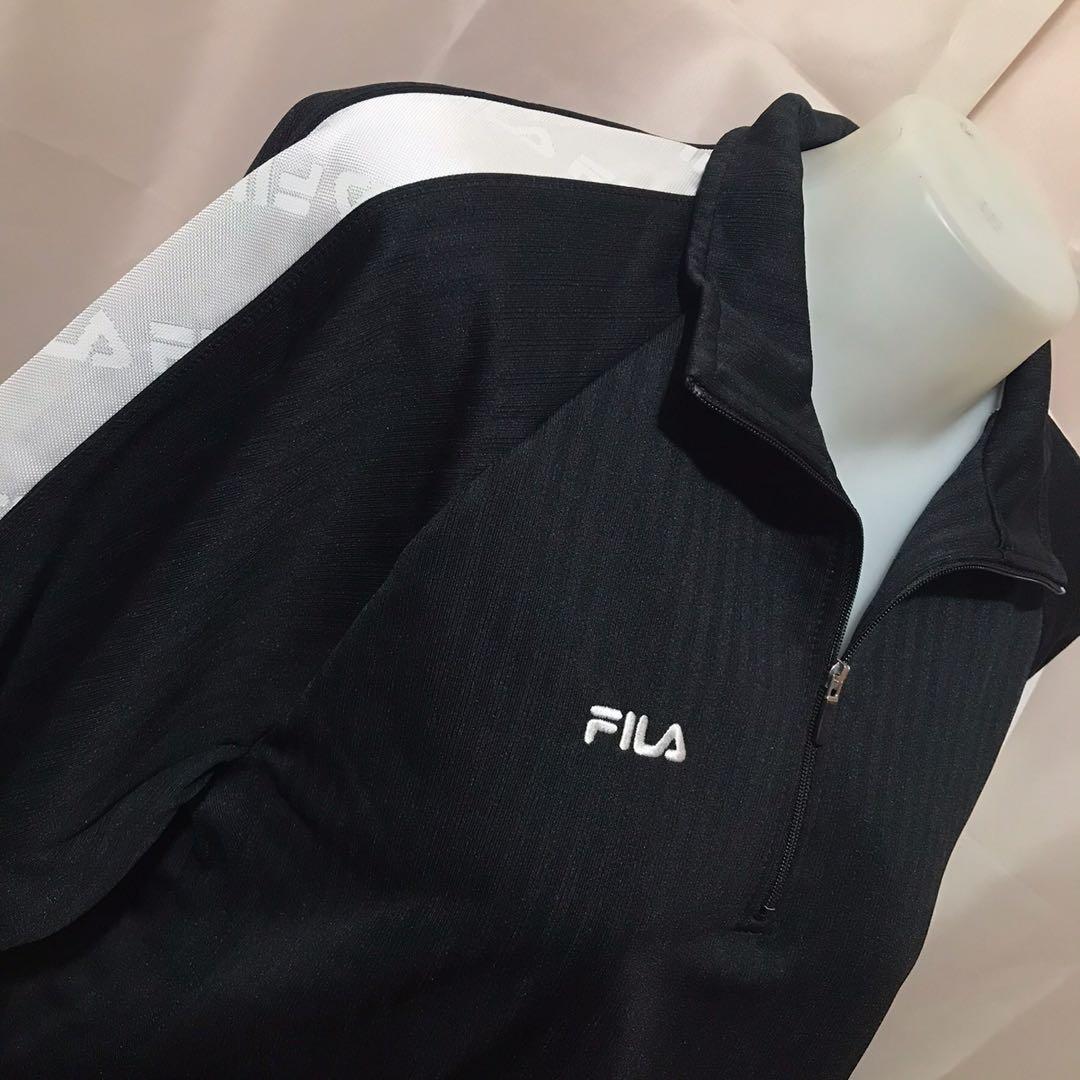 Japan Fila Track Jacket With hologram on the side, Men's Fashion, Coats ...