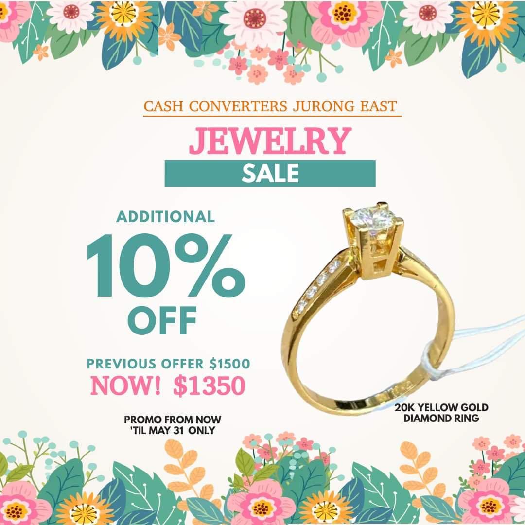 JE- Diamond Ring, Women's Fashion, Jewelry & Organisers, Rings on Carousell