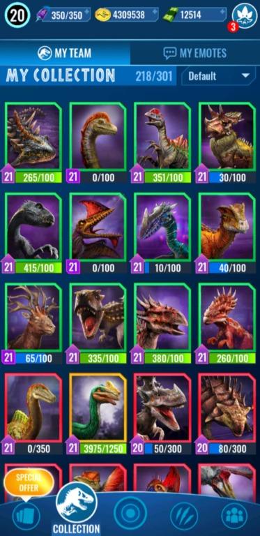 Jurassic World Alive JWA Alive Max Level see pics for more info, Video ...