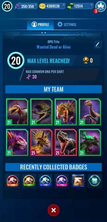 Jurassic World Alive JWA Alive Max Level see pics for more info, Video ...